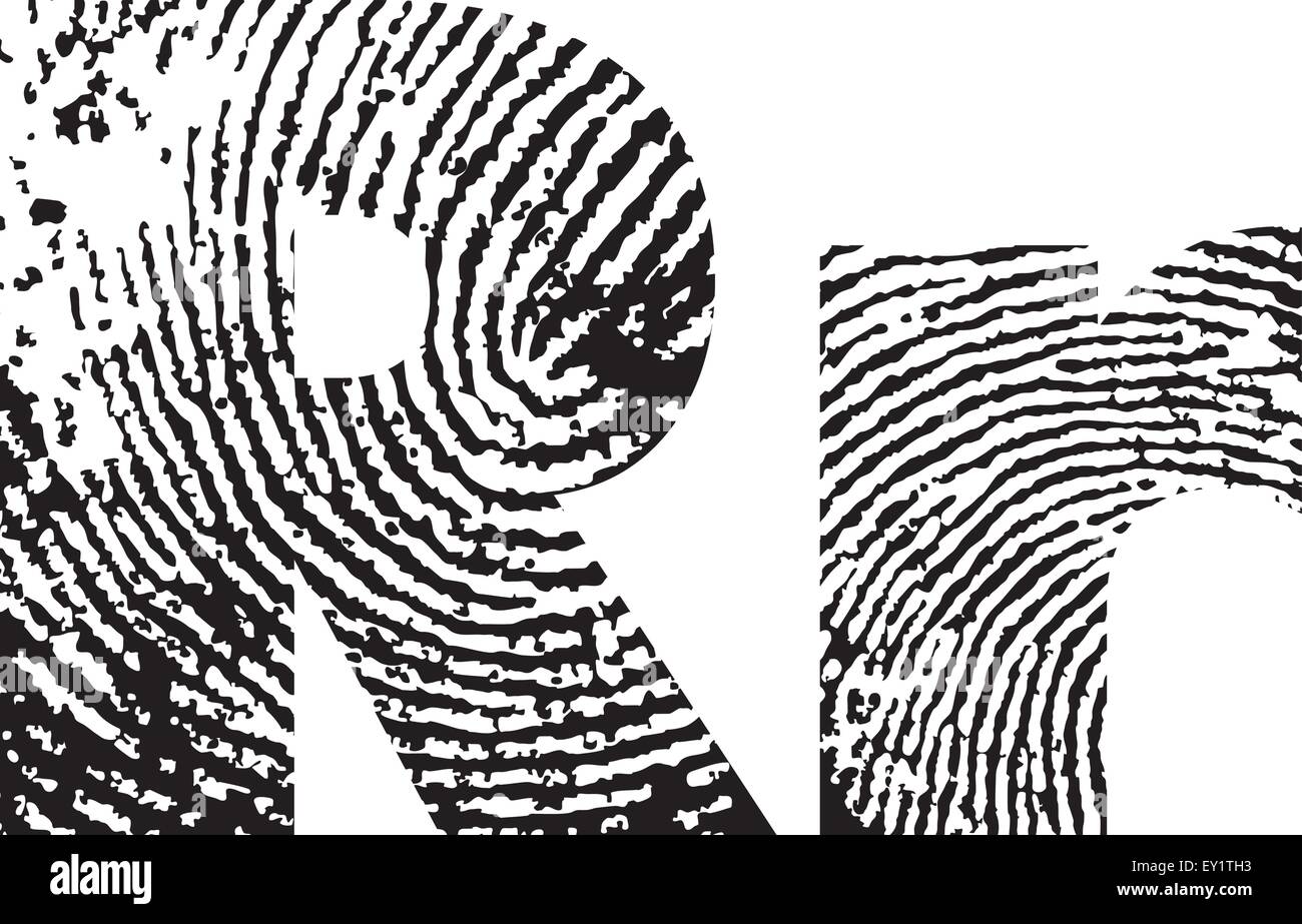finger print alphabet - vector illustration Stock Vector Image & Art ...