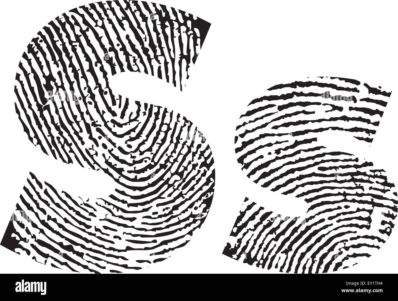 finger print alphabet - vector illustration Stock Vector Image & Art ...