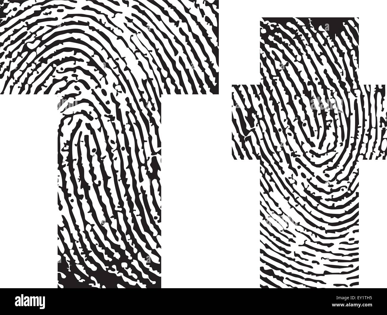 finger print alphabet - vector illustration Stock Vector Image & Art ...