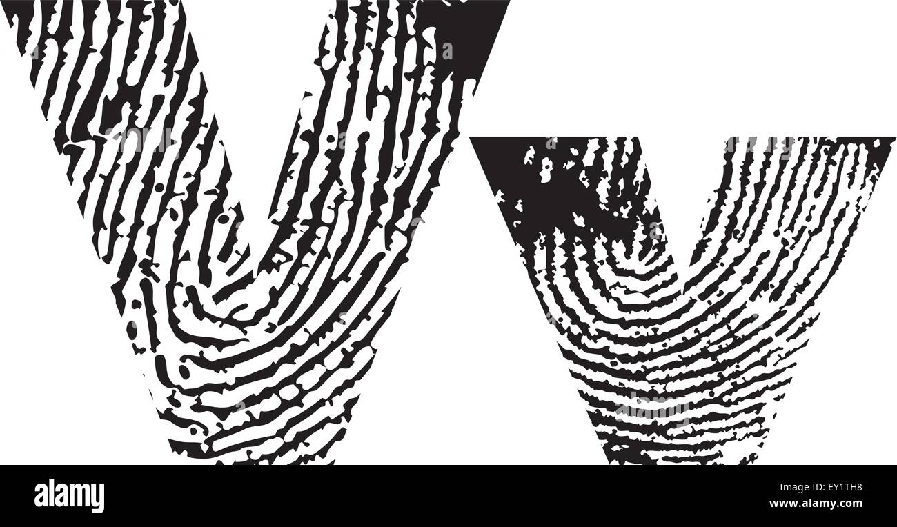 finger print alphabet - vector illustration Stock Vector Image & Art ...