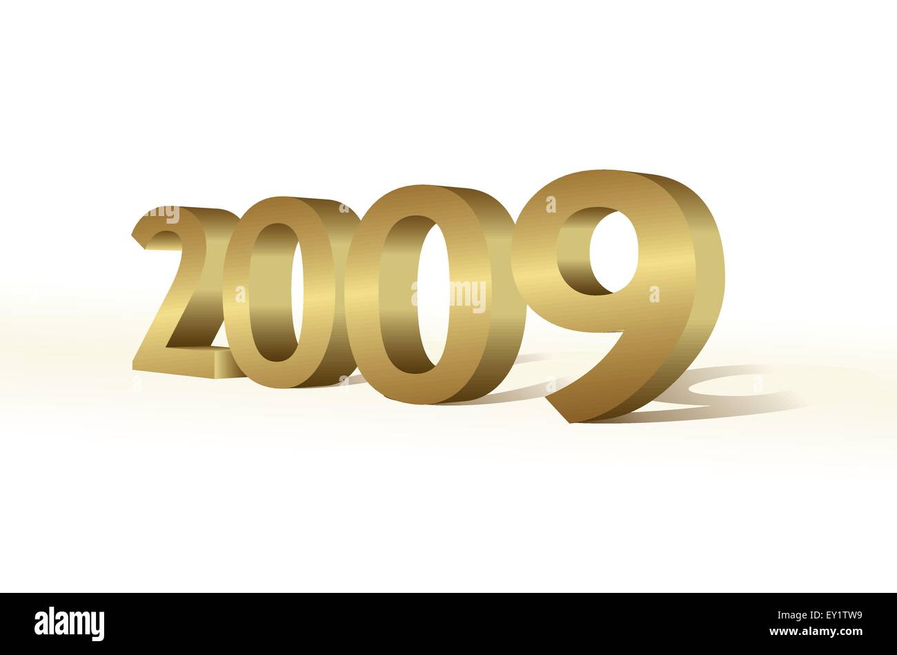 3d 2009 - new year concept Stock Vector Image & Art - Alamy