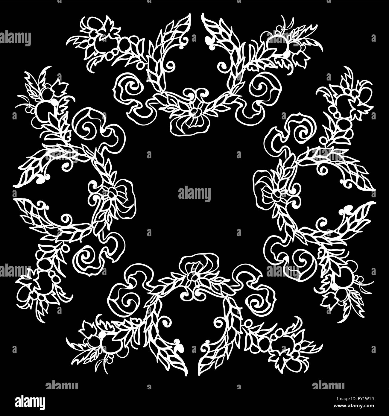 Black And White Design Element Vector Illustration Stock Vector Image
