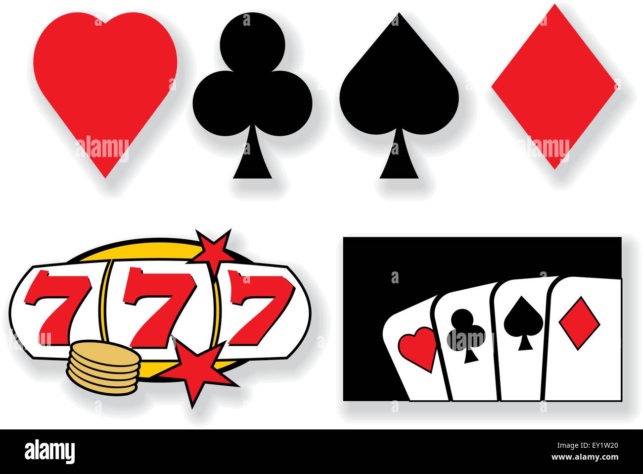 Playing cards fan Stock Vector Images - Alamy