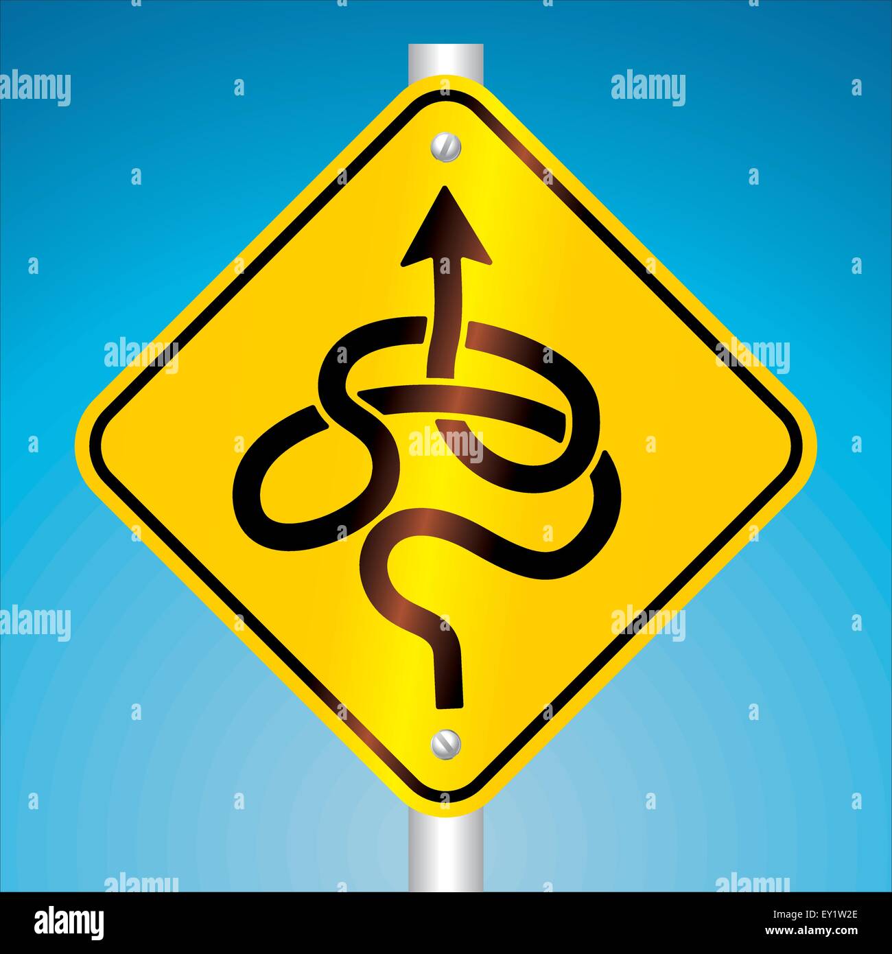warning traffic sign - vector illustration Stock Vector Image & Art - Alamy