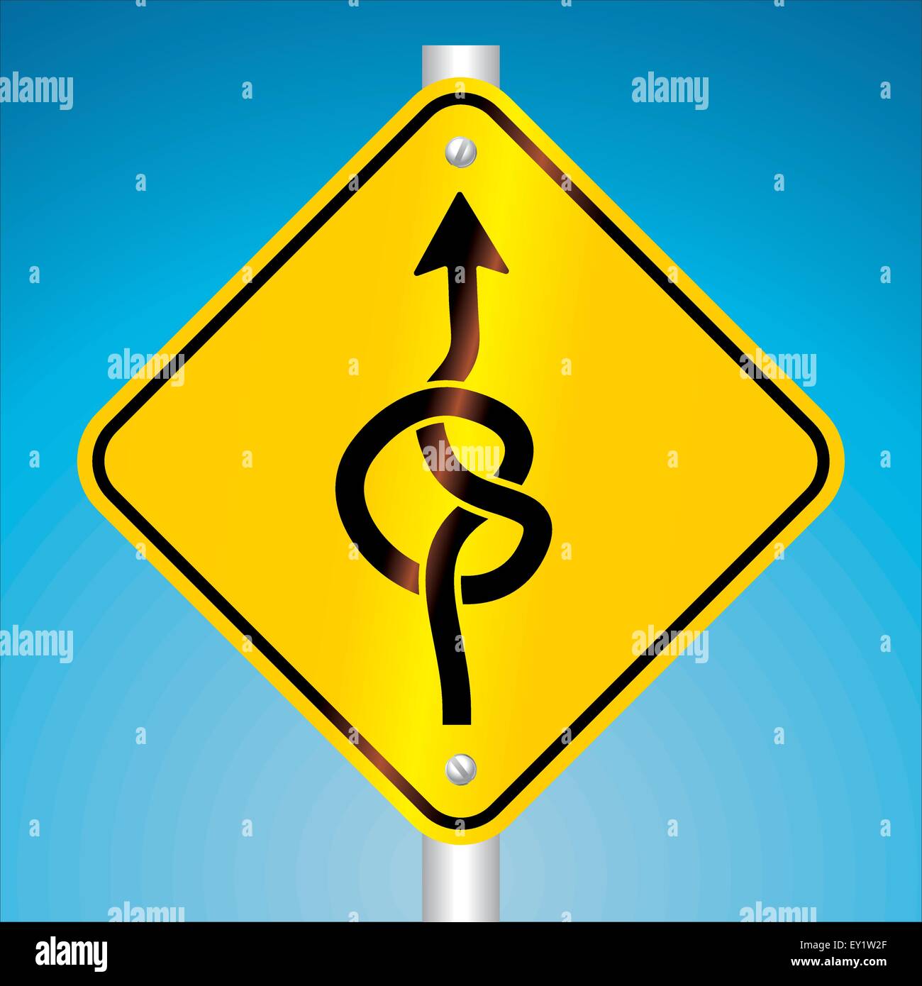 warning traffic sign - vector illustration Stock Vector Image & Art - Alamy