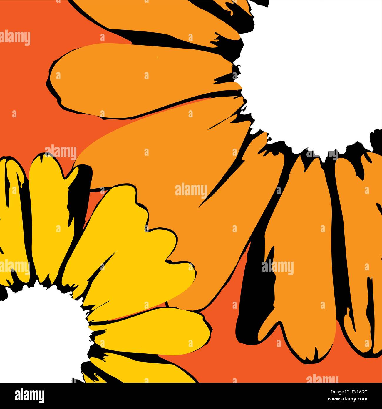 sunflowers for backgrounds - vector illustration Stock Vector Image ...