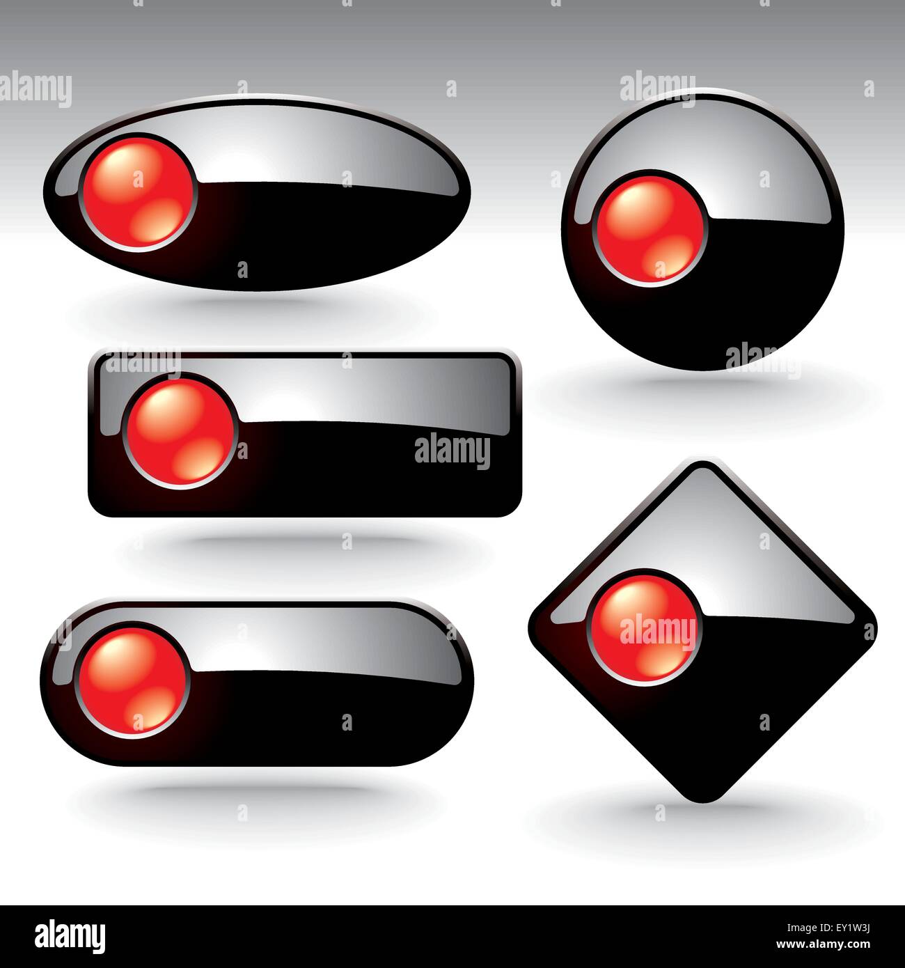 buttons for web design - vector illustration Stock Vector Image & Art ...