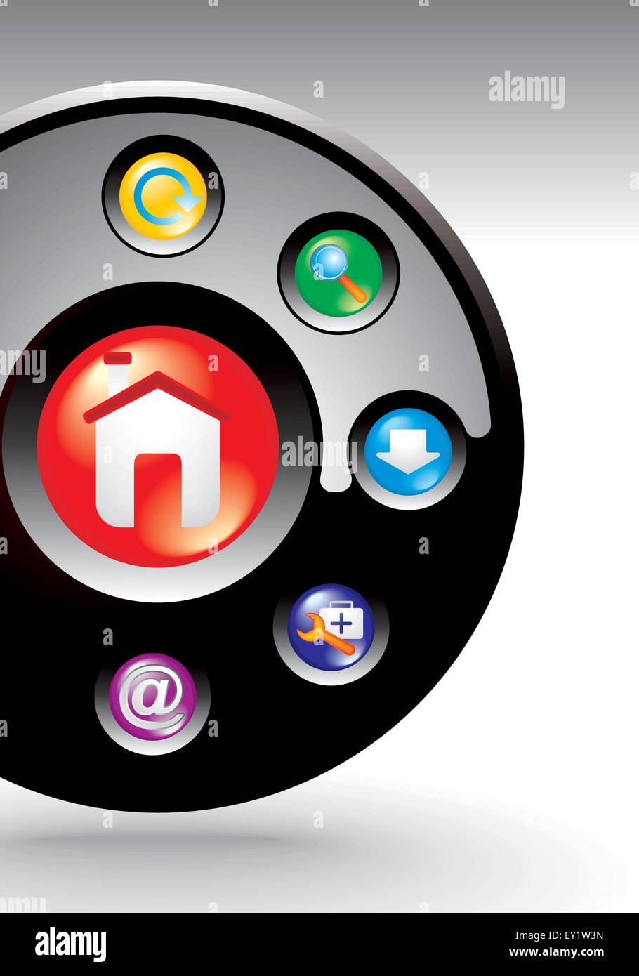 Navigation template Stock Vector Images - Alamy