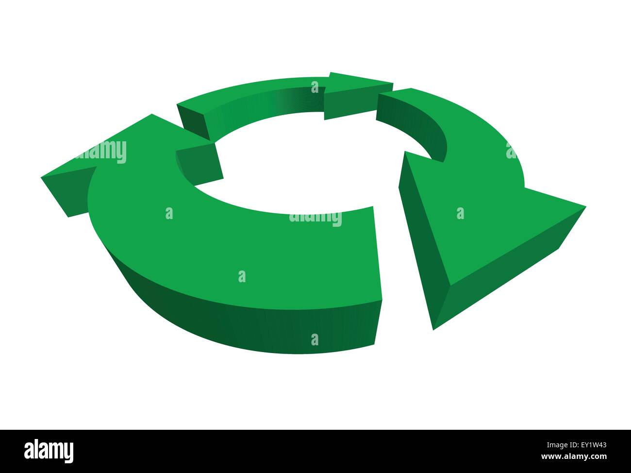 Green recycle symbol three Stock Vector Images - Alamy