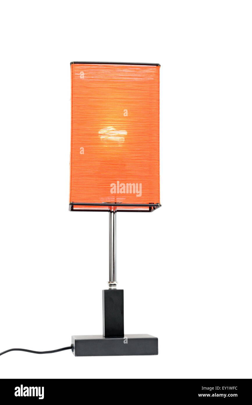 orange home lamp isolated over white background Stock Photo - Alamy