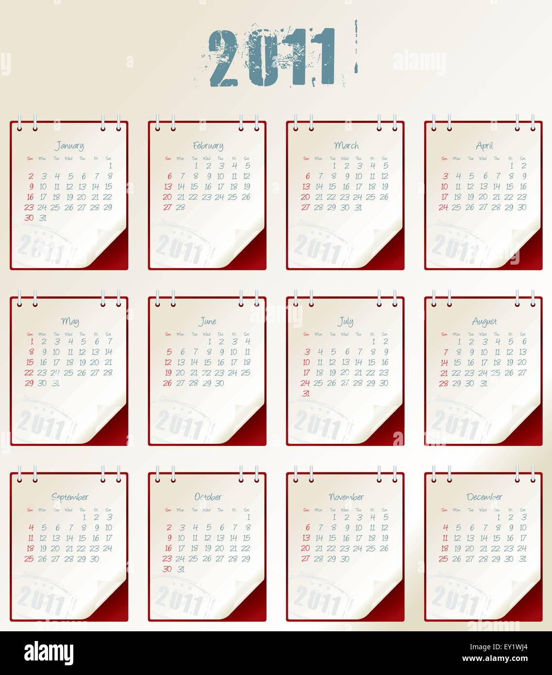 2011 2011 Stock Vector Images - Alamy