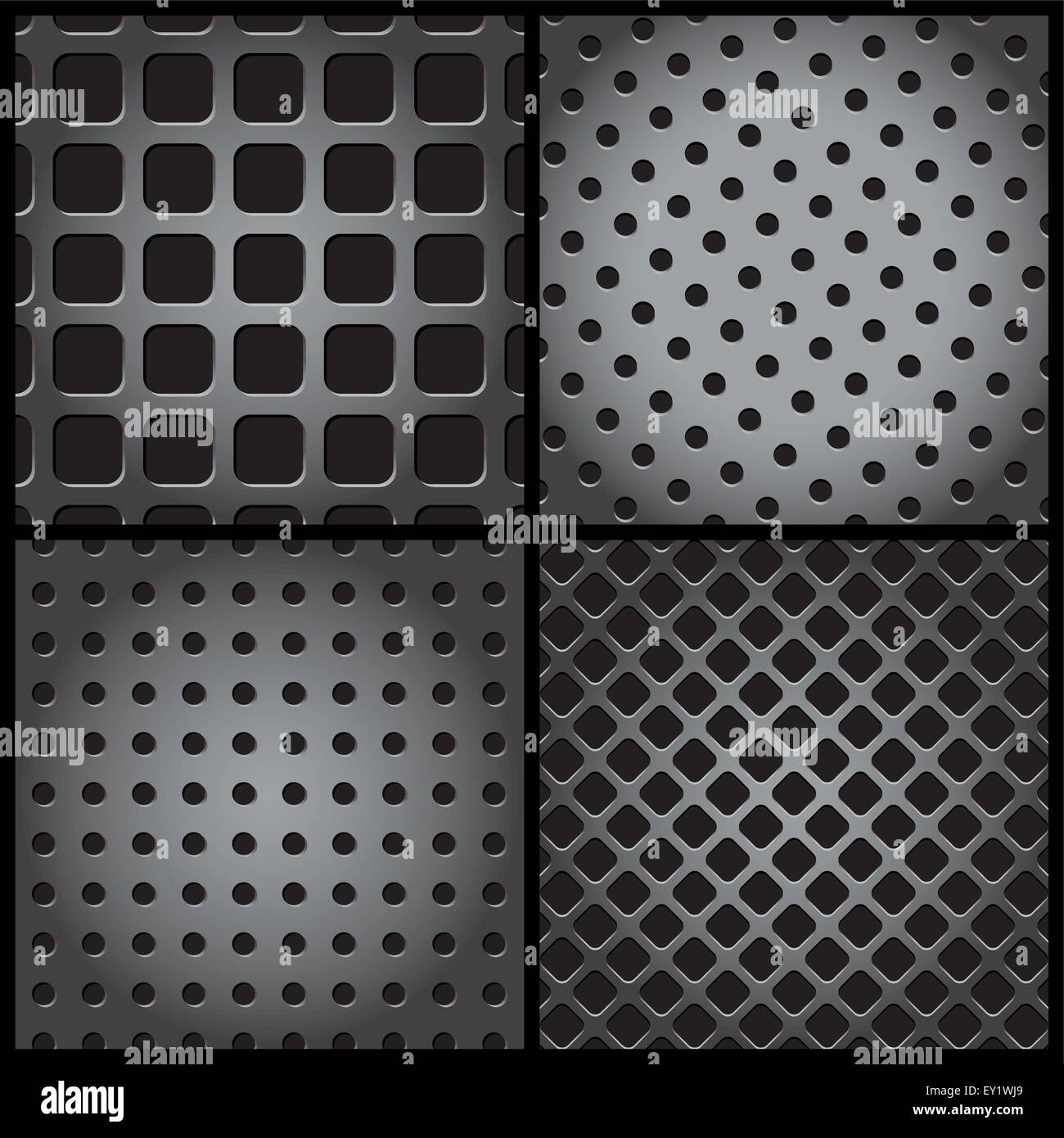 metal grid collection - vector illustration Stock Vector Image & Art ...