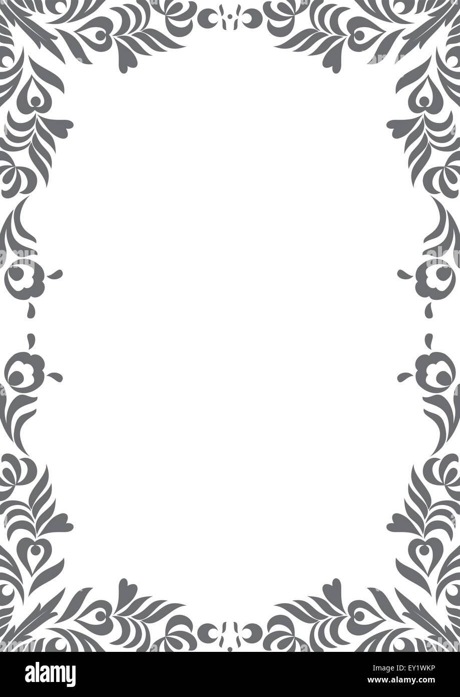 floral page decoration - vector illustration Stock Vector Image & Art ...