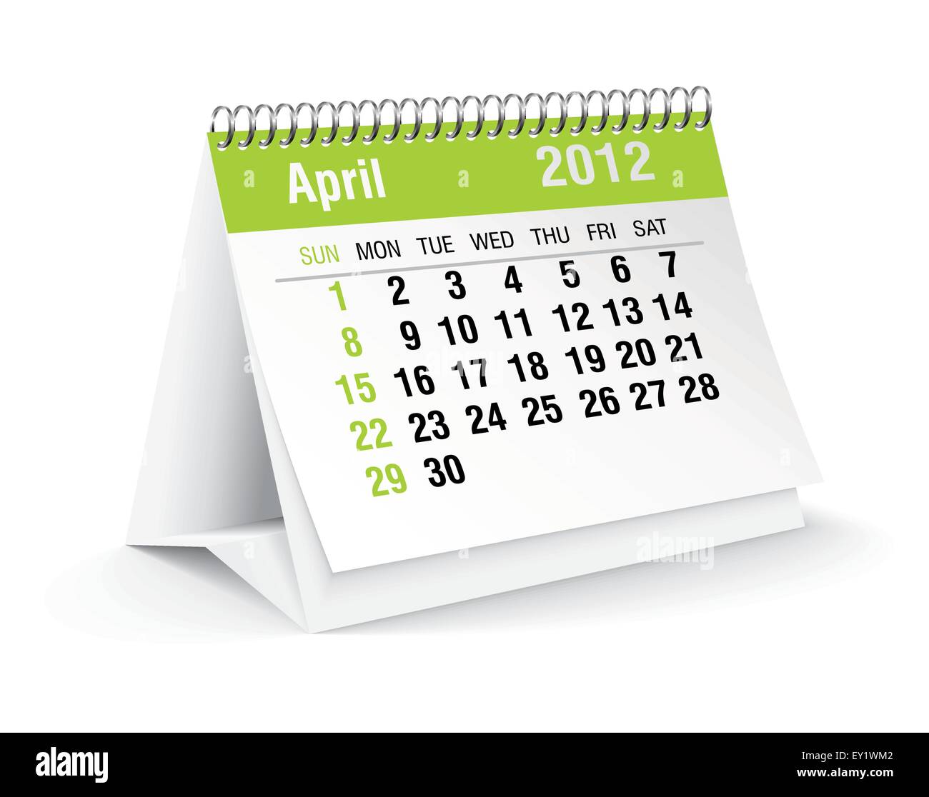 Calendar date june 2012 Cut Out Stock Images & Pictures - Alamy
