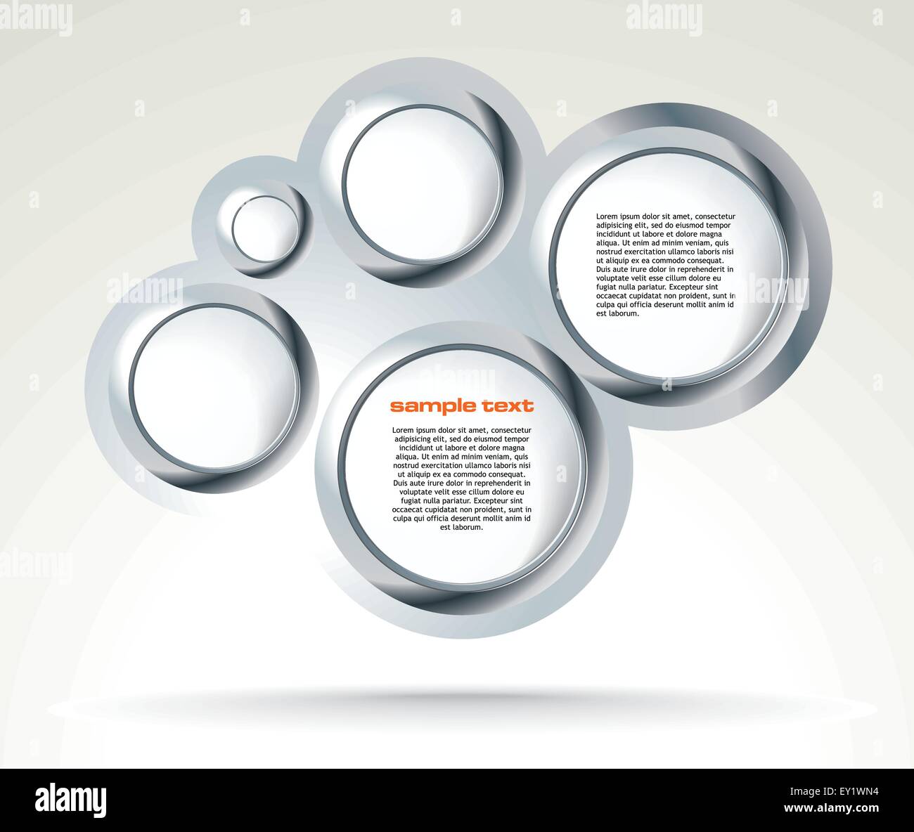 Abstract web design bubbles - vector illustration Stock Vector Image ...