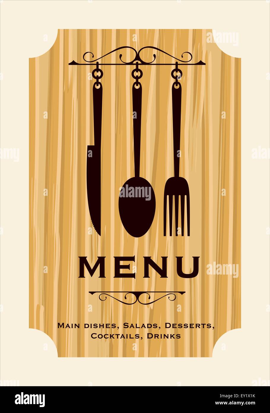 Restaurant menu design - vector illustration Stock Vector Image & Art ...