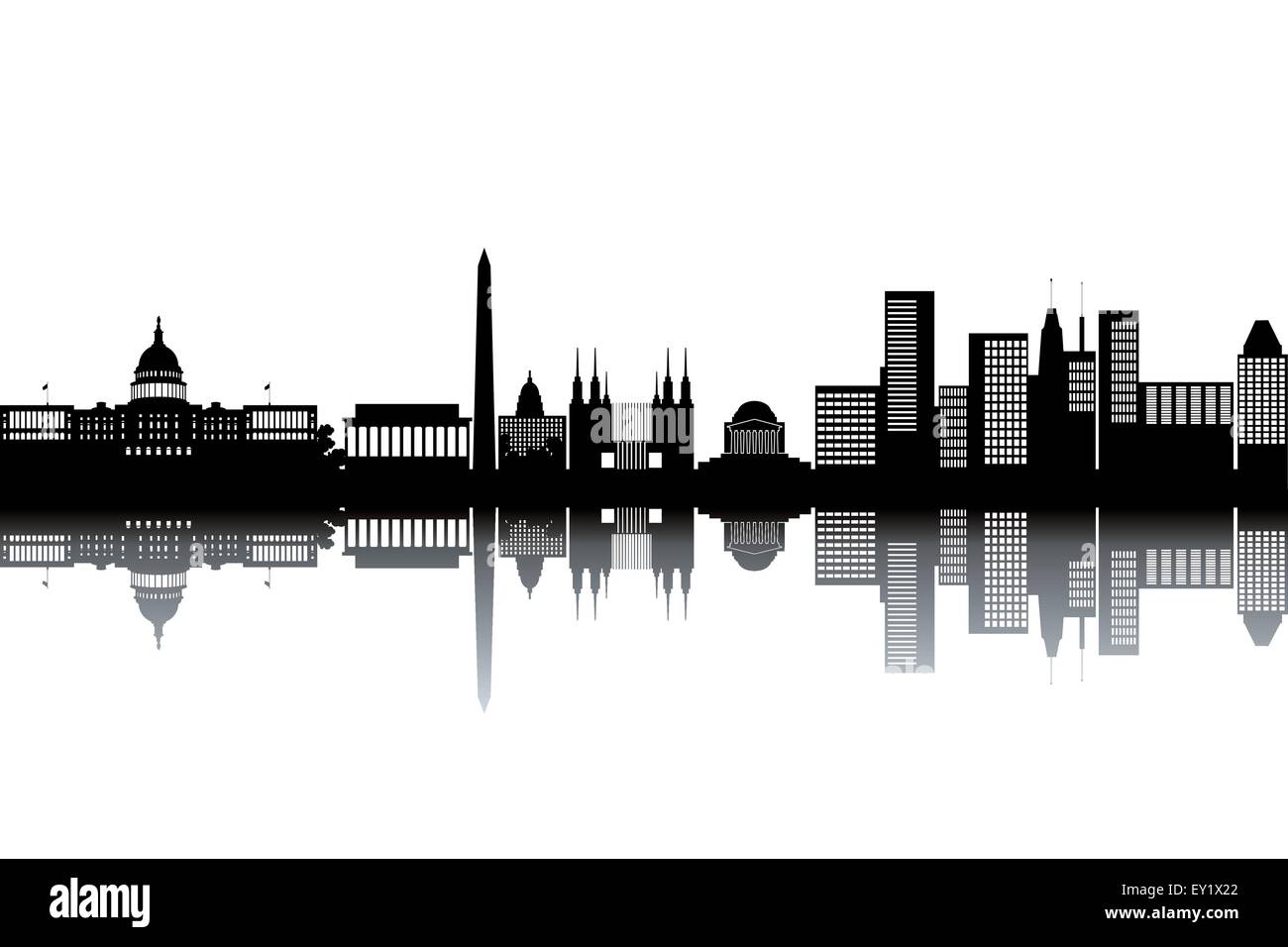 Washington usa black white Stock Vector Images - Alamy