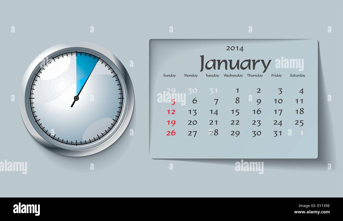 January 2014 Calendar High Resolution Stock Photography and Images - Alamy