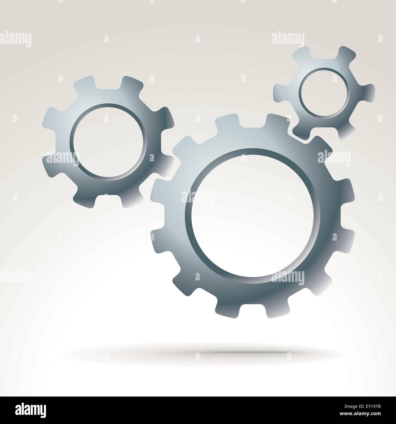 3D machine gears - vector illustration Stock Vector Image & Art - Alamy