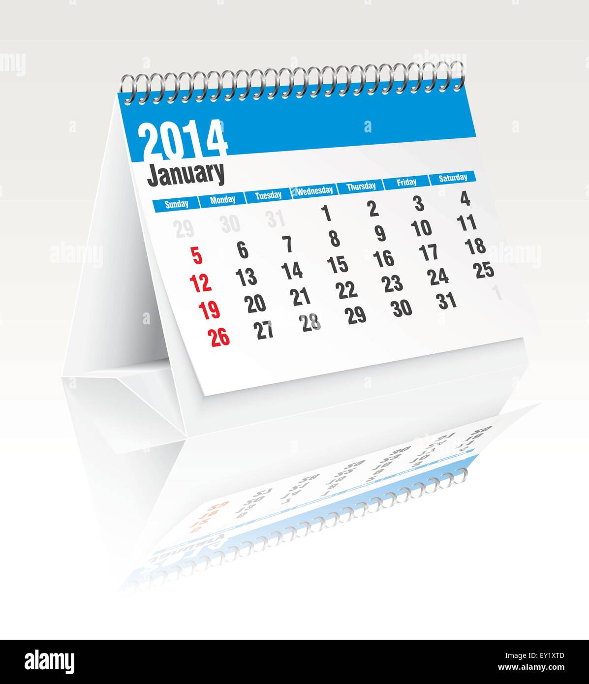 2014 calendar desk hi-res stock photography and images - Alamy