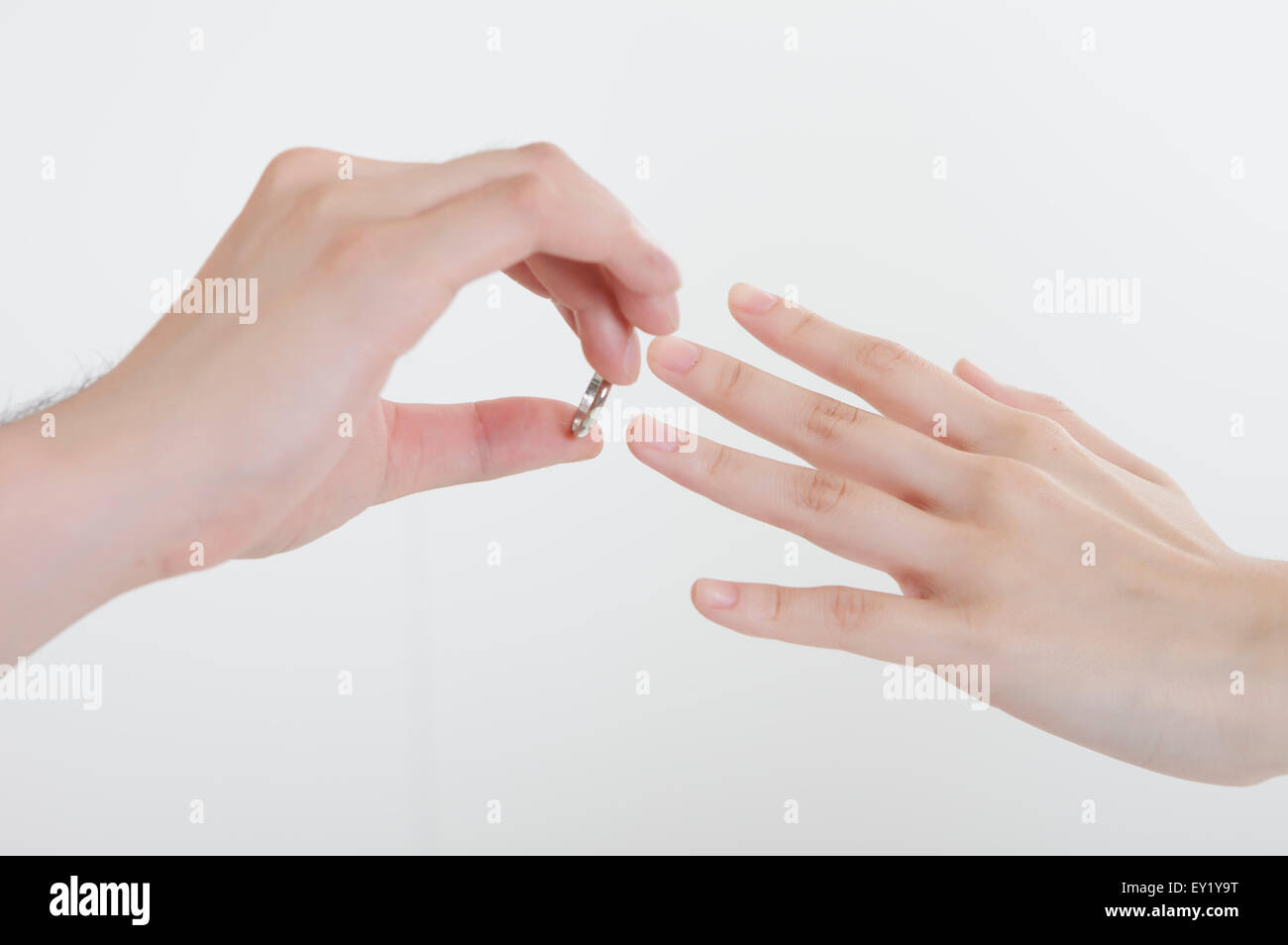 Wearing a ring hi-res stock photography and images - Alamy