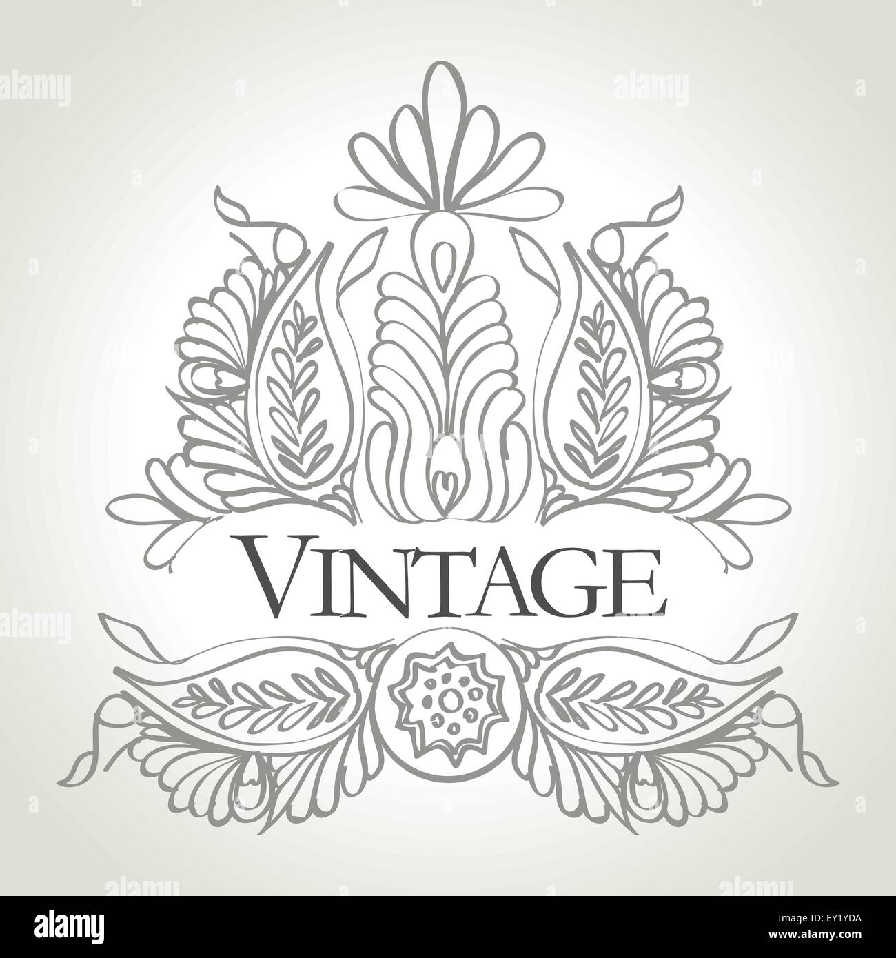 vintage frame design - vector illustration Stock Vector Image & Art - Alamy