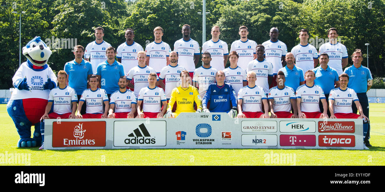 German Soccer Bundesliga 2015/16 - Photocall of Hamburger SV on 15 July ...