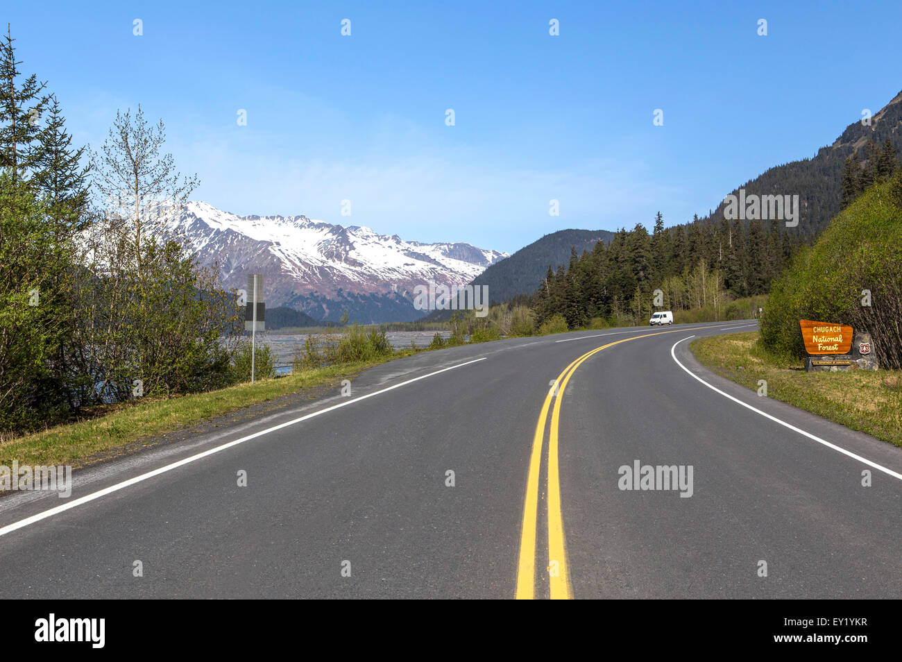 USA, Alaska, North America, Road Stock Photo - Alamy