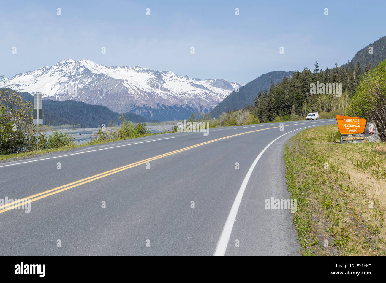 USA, Alaska, North America, Road Stock Photo - Alamy