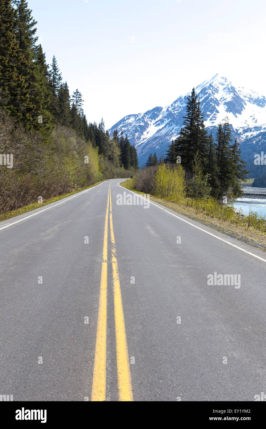 USA, Alaska, North America, Road Stock Photo - Alamy