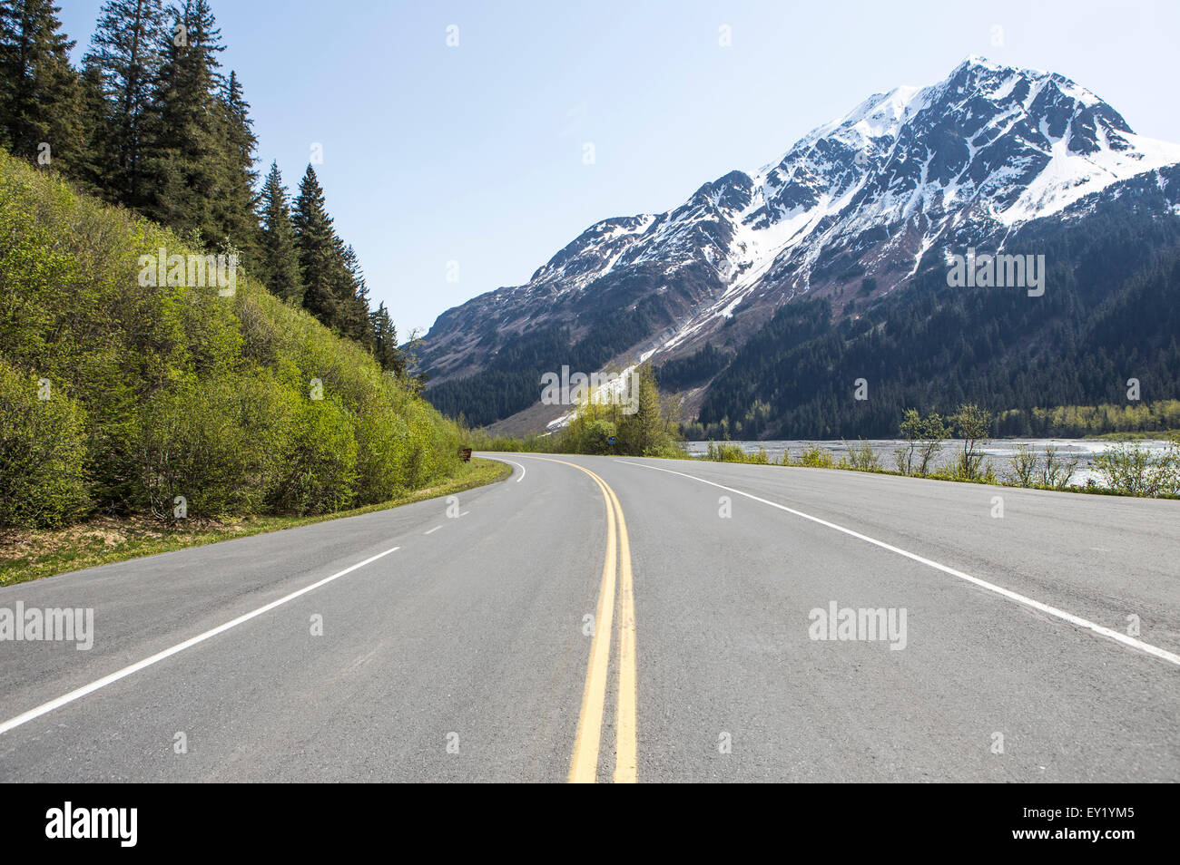USA, Alaska, North America, Road Stock Photo - Alamy