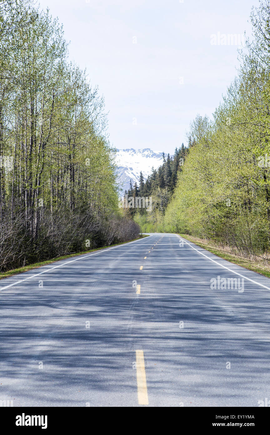 USA, Alaska, North America, Road Stock Photo - Alamy