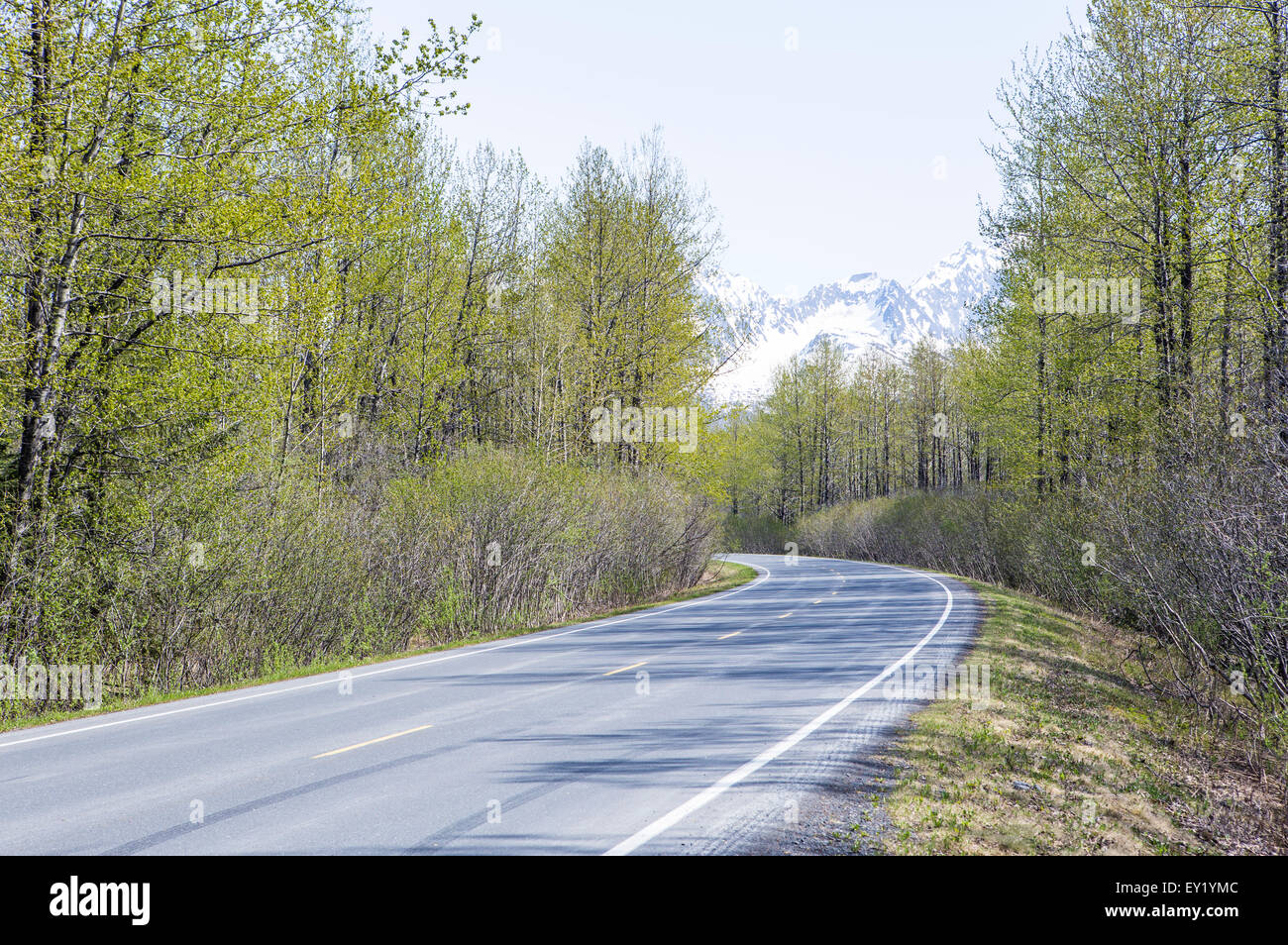 USA, Alaska, North America, Road Stock Photo - Alamy