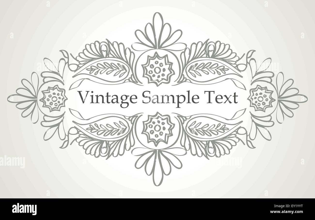 vintage frame design - vector illustration Stock Vector Image & Art - Alamy