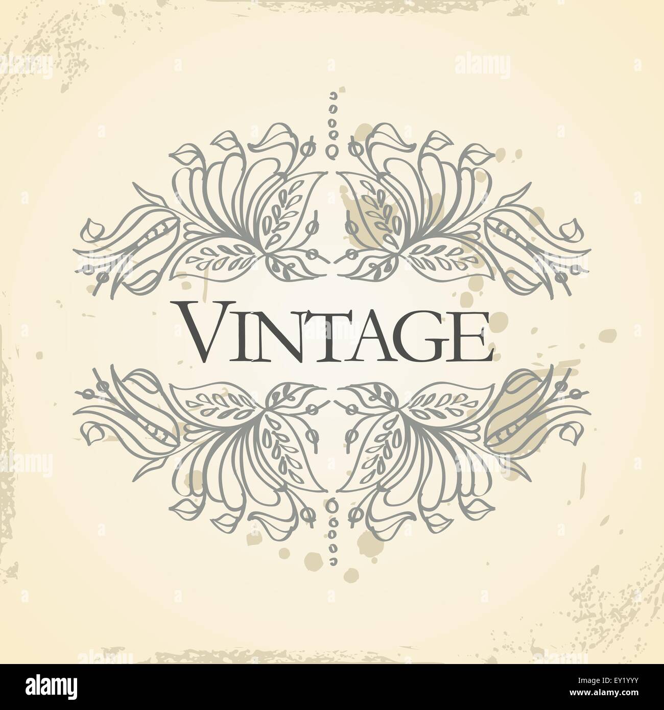 vintage frame design - vector illustration Stock Vector Image & Art - Alamy