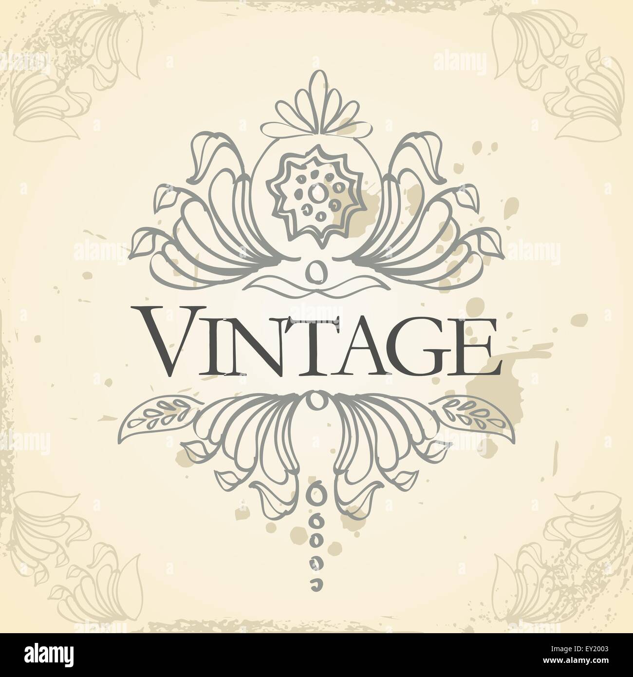 vintage frame design - vector illustration Stock Vector Image & Art - Alamy