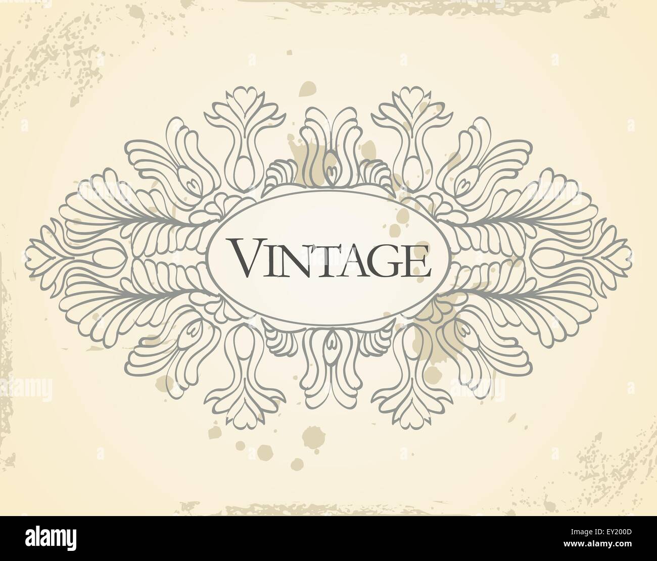 vintage frame design - vector illustration Stock Vector Image & Art - Alamy