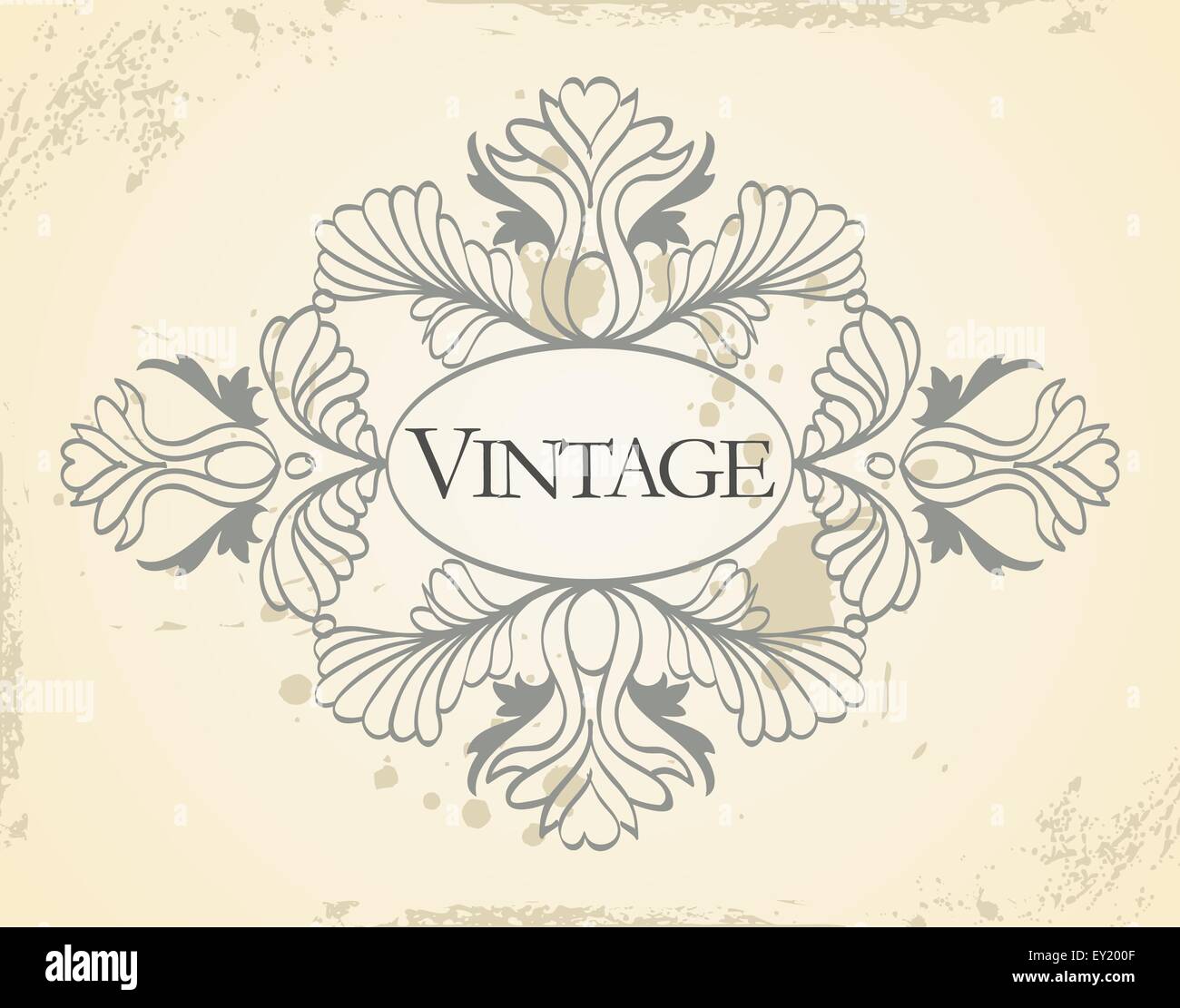 vintage frame design - vector illustration Stock Vector Image & Art - Alamy