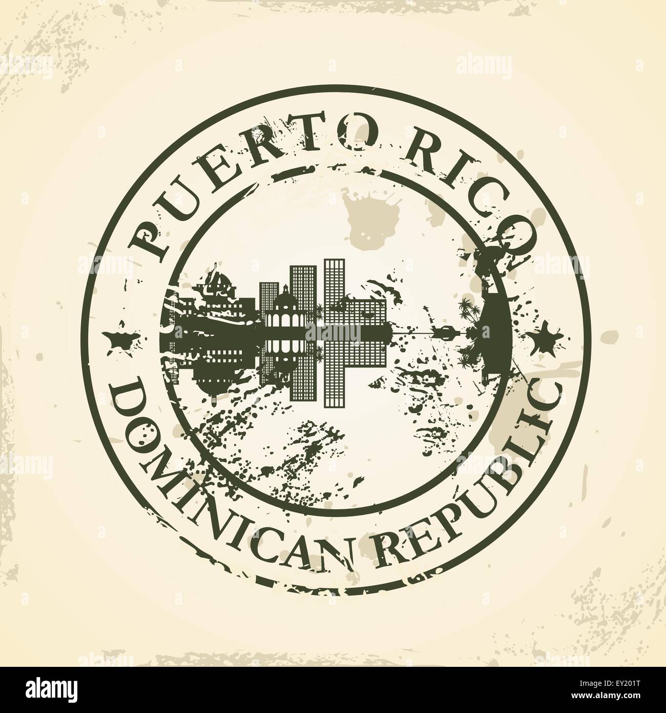 Puerto rico mail Stock Vector Images - Alamy