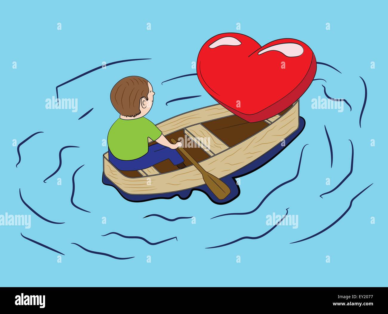 Vintage romance at lake Stock Vector Images - Alamy