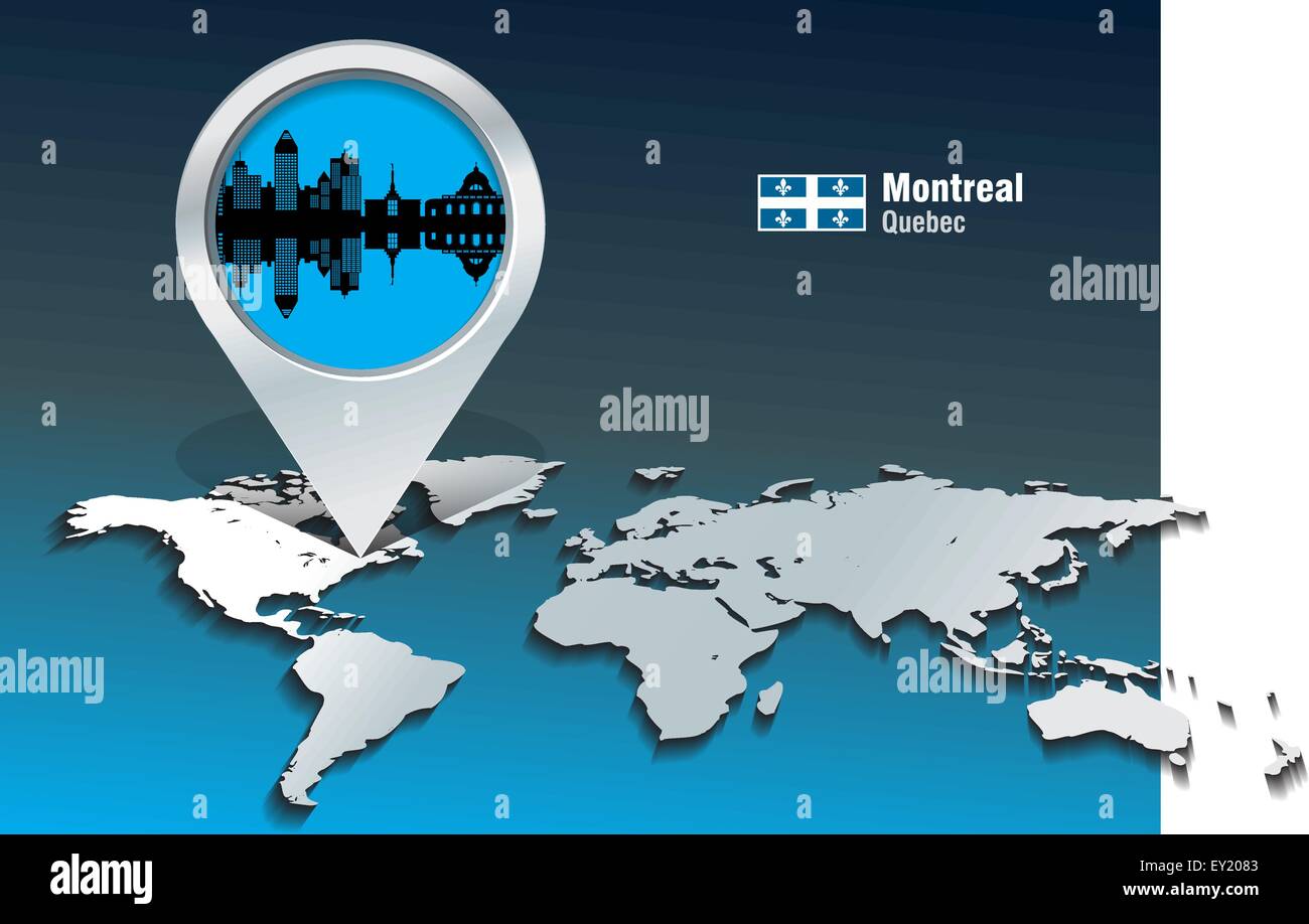 Montreal quebec canada skyline Stock Vector Images - Alamy