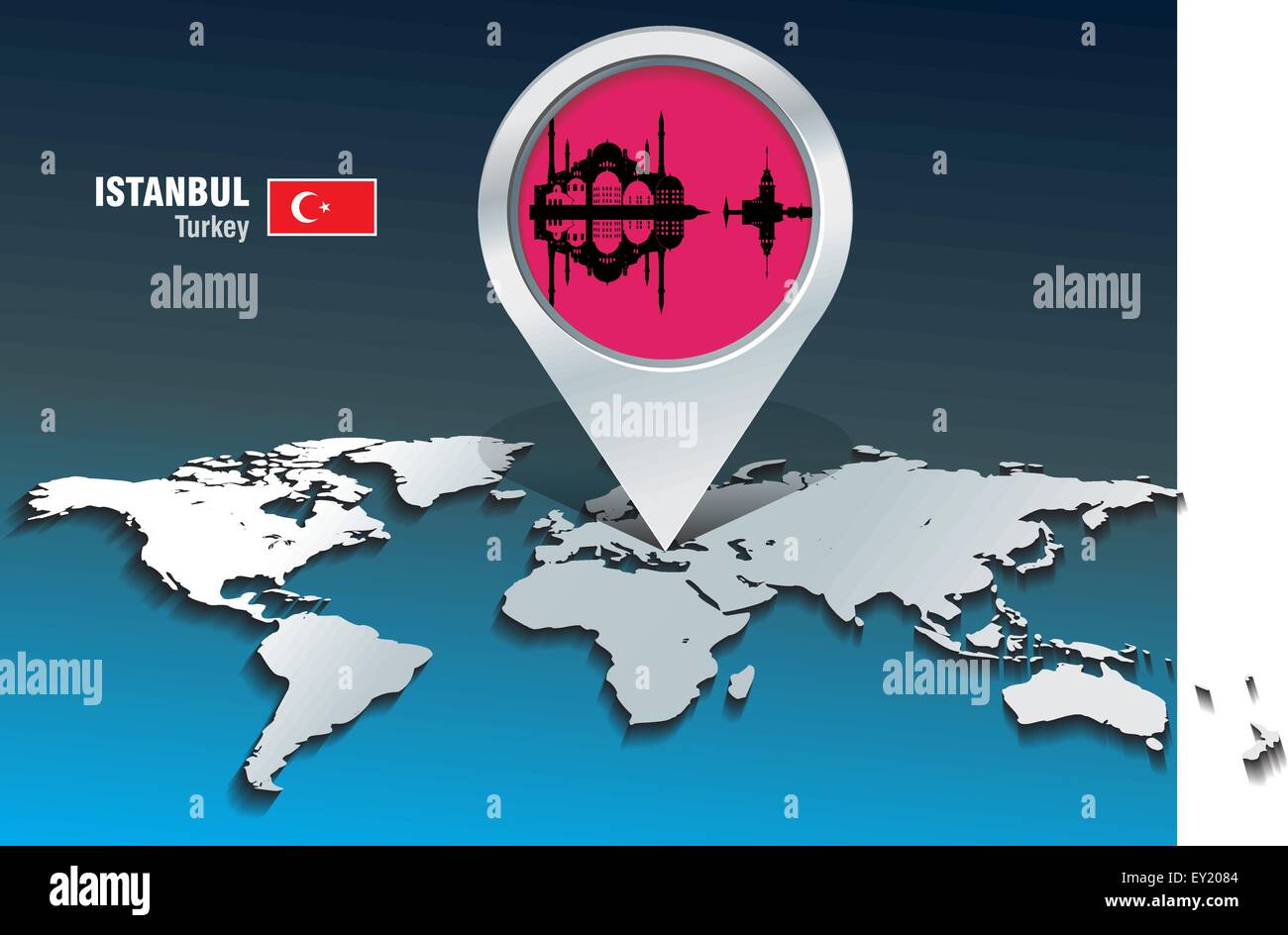 Map of istanbul Stock Vector Images - Alamy