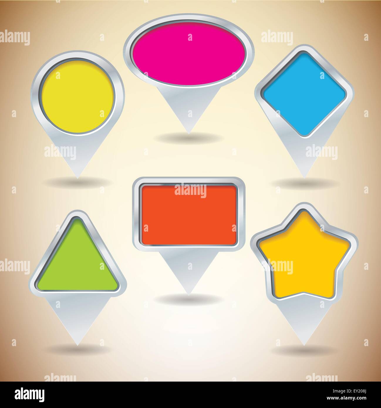 map pin collection - vector illustration Stock Vector Image & Art - Alamy