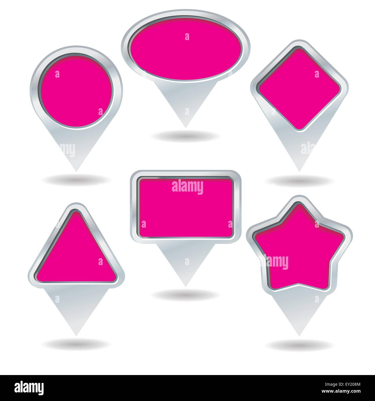 map pin collection - vector illustration Stock Vector Image & Art - Alamy