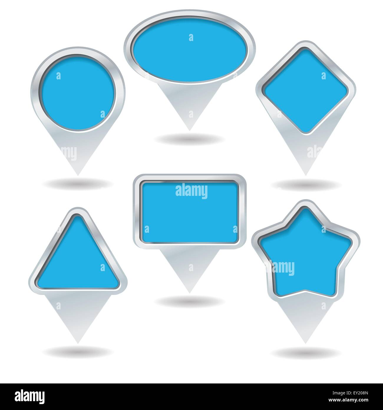 map pin collection - vector illustration Stock Vector Image & Art - Alamy