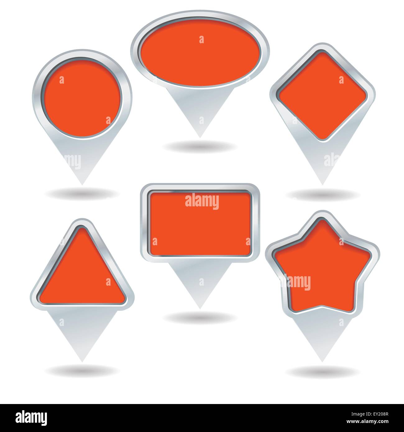 map pin collection - vector illustration Stock Vector Image & Art - Alamy