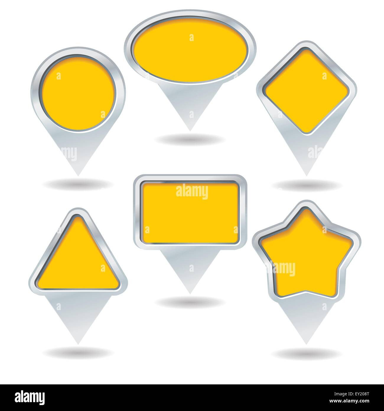 map pin collection - vector illustration Stock Vector Image & Art - Alamy