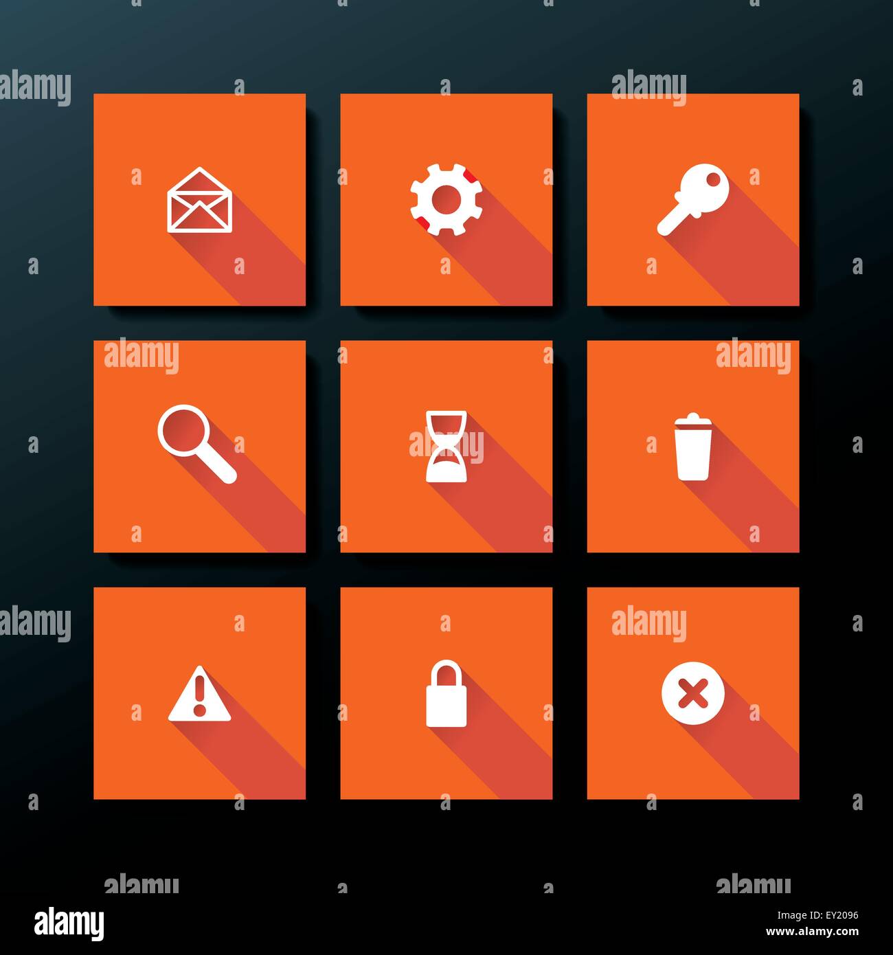 Flat web icon set - vector illustration Stock Vector Image & Art - Alamy