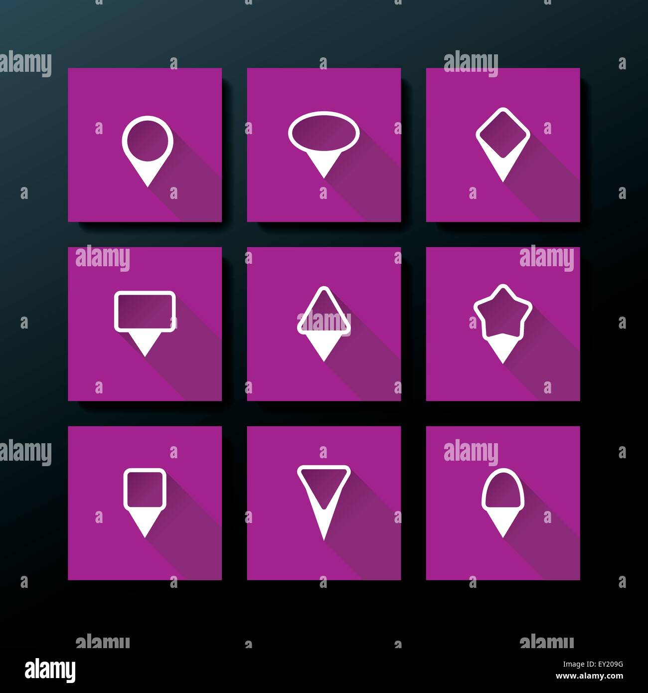 Map pin symbol info icon Stock Vector Images - Alamy