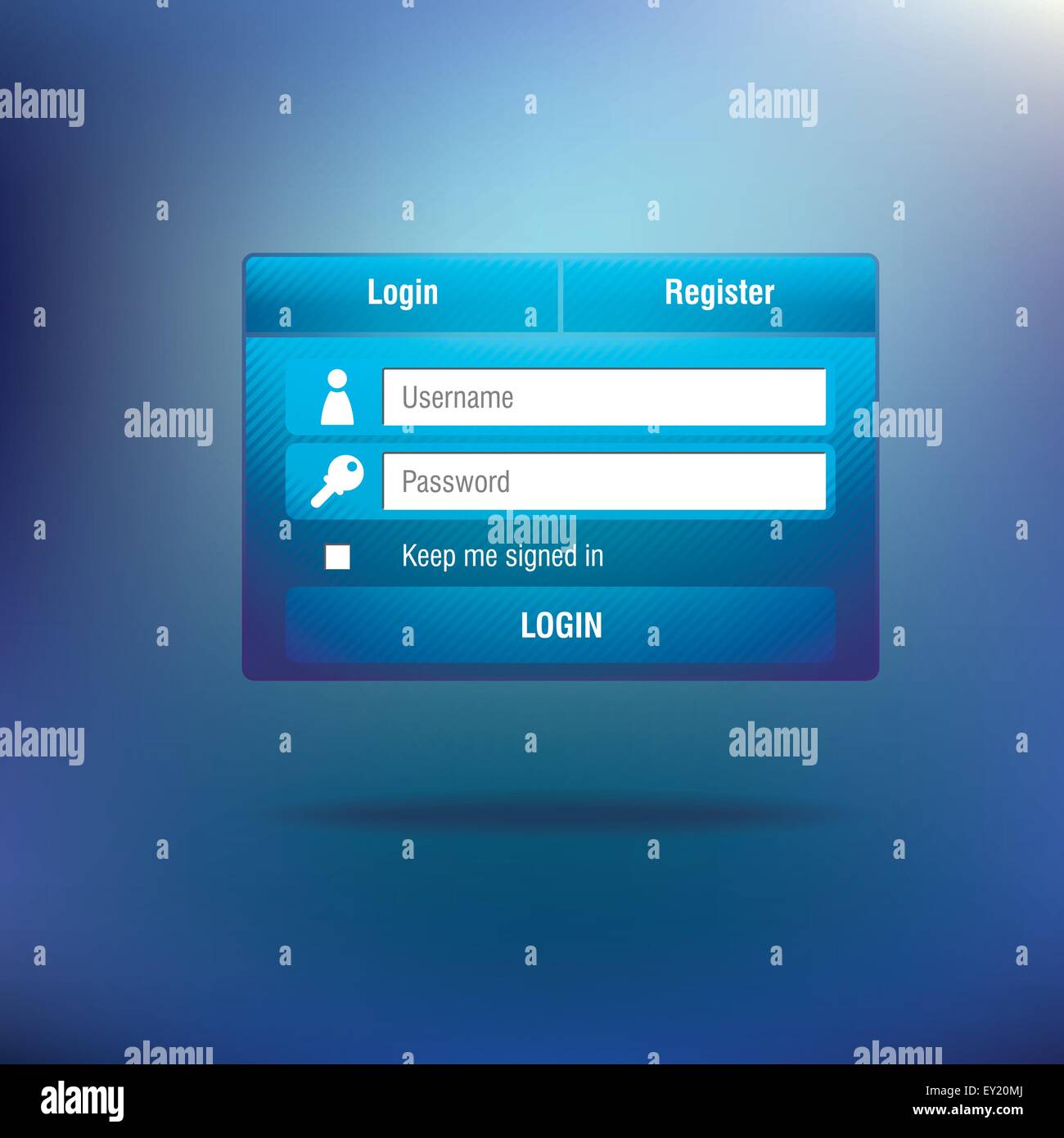 Login template form, eps 10 - vector illustration Stock Vector Image ...